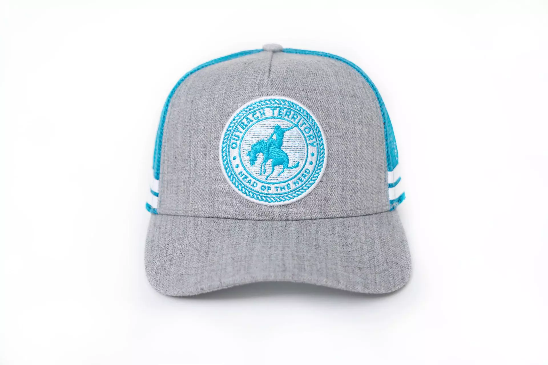 Teal and Grey Truckers Hat - Outback Territory