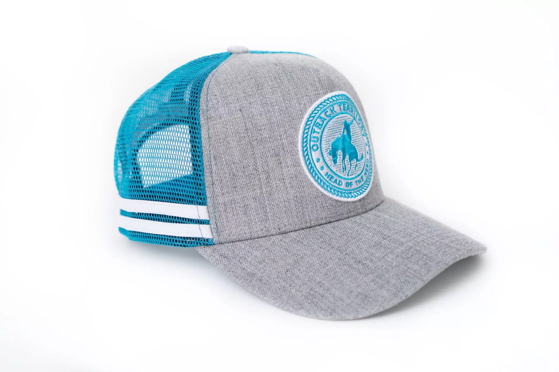 Teal and Grey Truckers Hat - Outback Territory